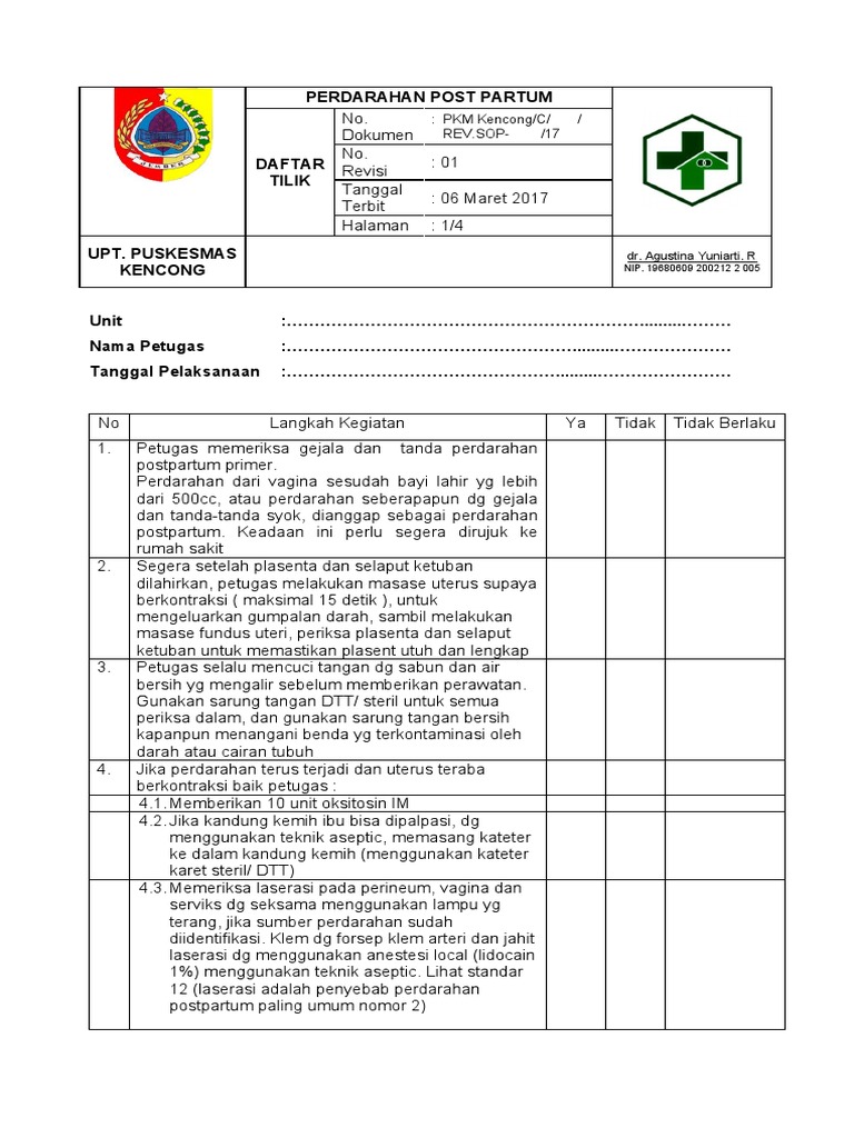 Daftar Tilik HPP | PDF