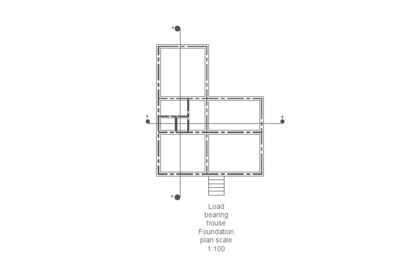 Load Bearing House Foundation Plan | PDF