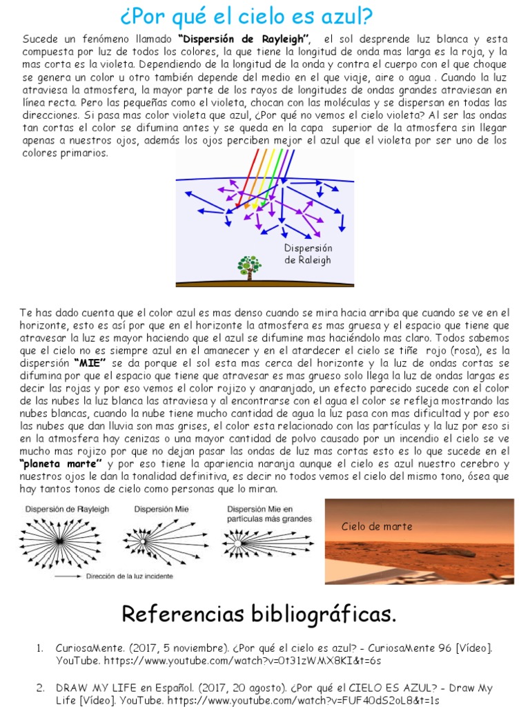 Por Que El Cielo Es Azul | PDF | Cielo | Electrodinámica