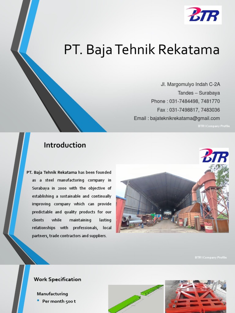 Company Profile PT BTR 2022 - 220611 - 085254 - 220707 - 113639 | PDF ...