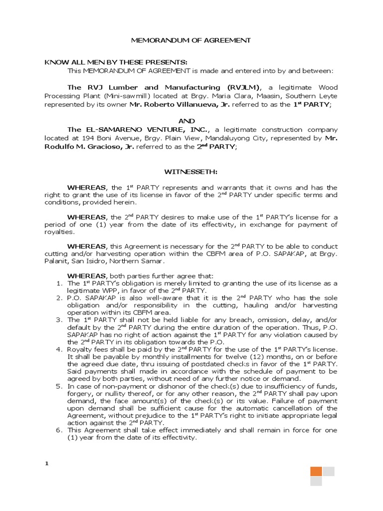 Log/lumber Supply Contract | PDF | Civil Law (Common Law) | Civil Law ...