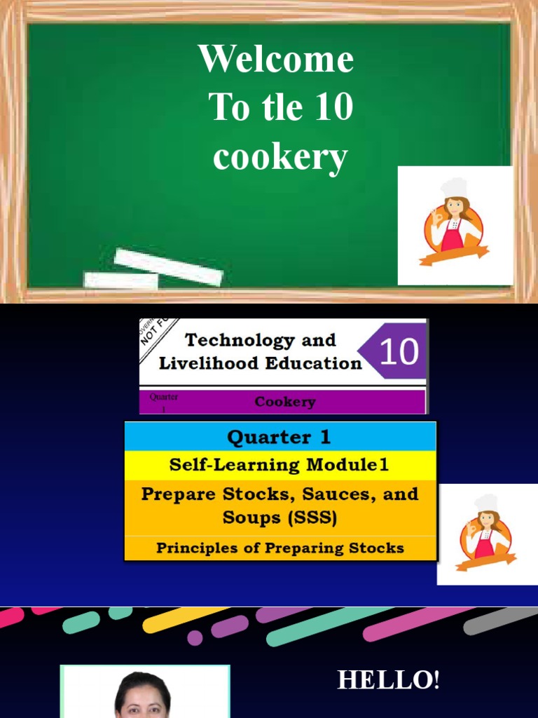 TLE 10 Lesson 1 083022 | PDF | Stock (Food) | Home