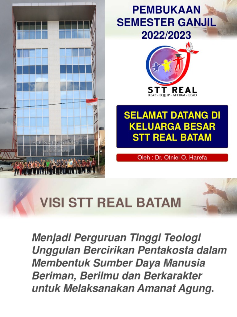 Visi dan Misi STT Real Batam 2022/2023 | PDF | Karier & Perkembangan