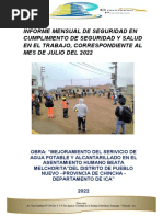 Informe Mensual de Seguridad y Salud en El Trabajo | PDF | Ciencias de la Salud | Business