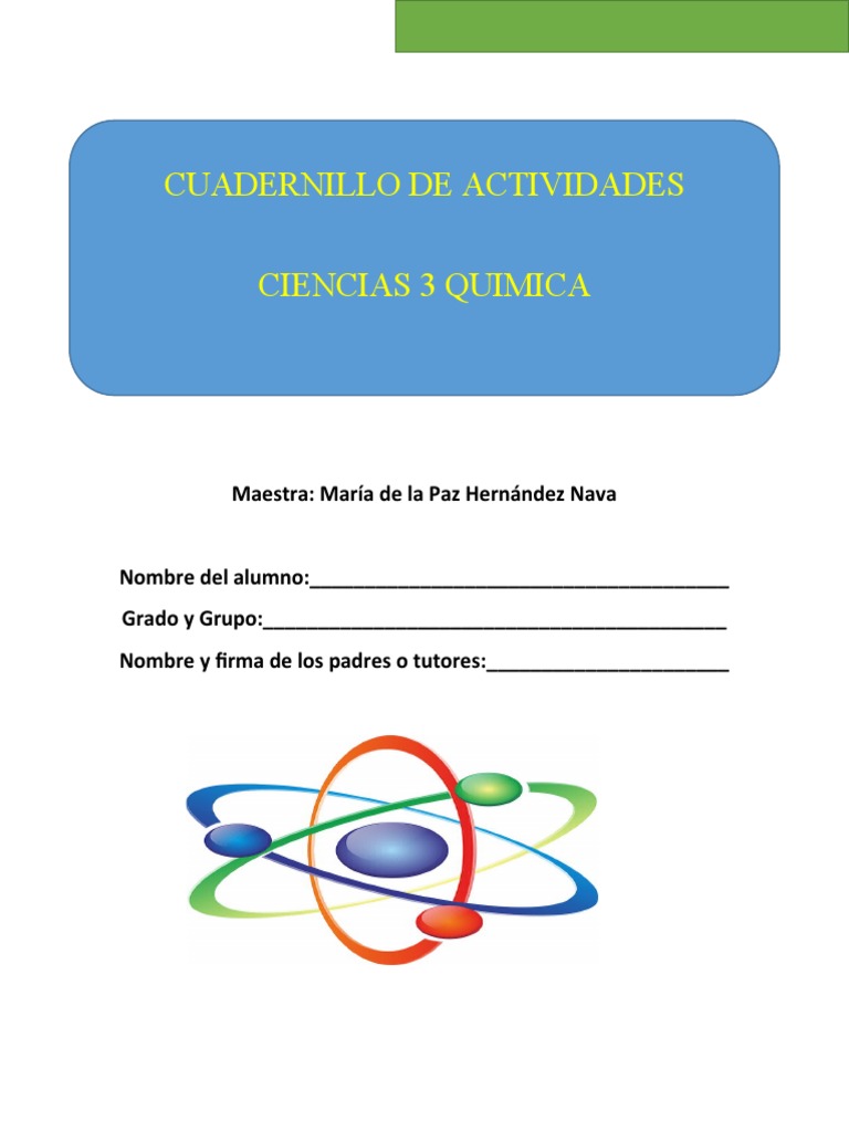 Cuadernillo de Actividades de Quimica | PDF | Conocimiento | Química