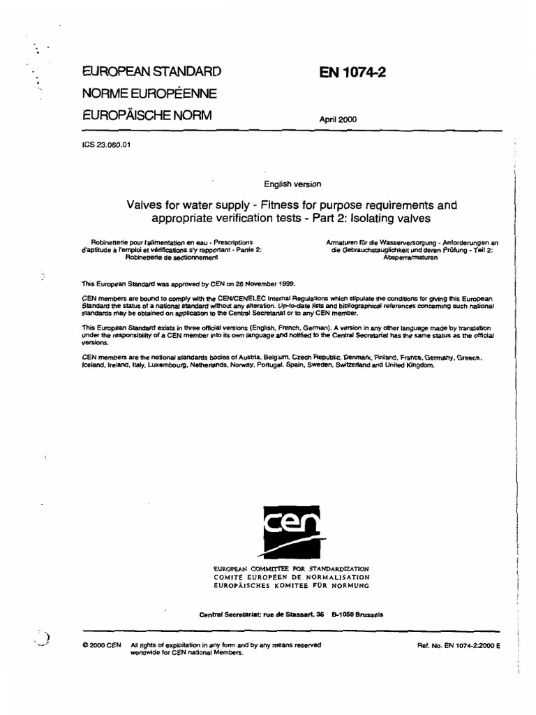 En 1074-2 - 2000 | PDF