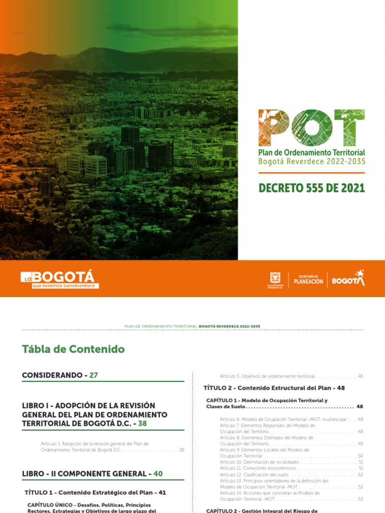 Pot 2021 - Decreto 555 de 2021 | PDF