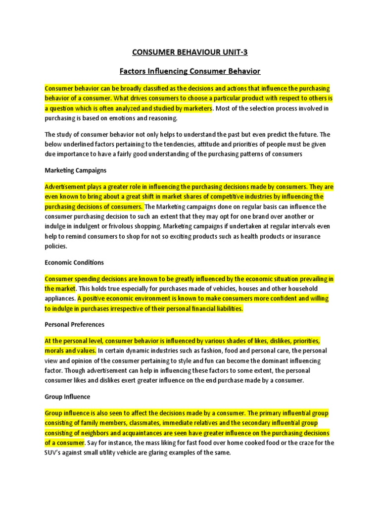 Consumer Behaviour Unit-3 | PDF | Attitude (Psychology) | Memory