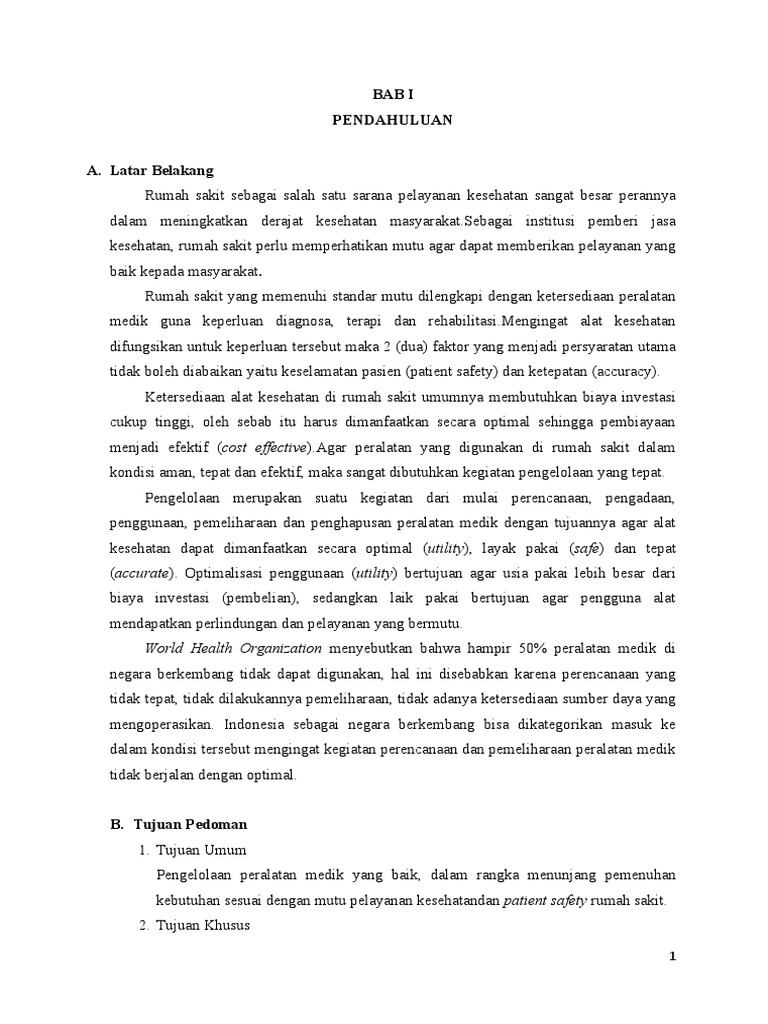 MFK 8 Ep 1. Pedoman Pelayanan Elektromedik | PDF