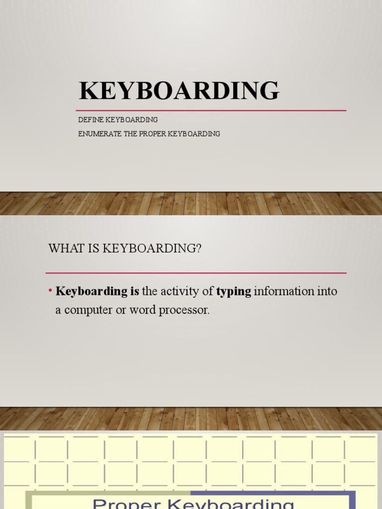 KEYBOARDING technique | PDF