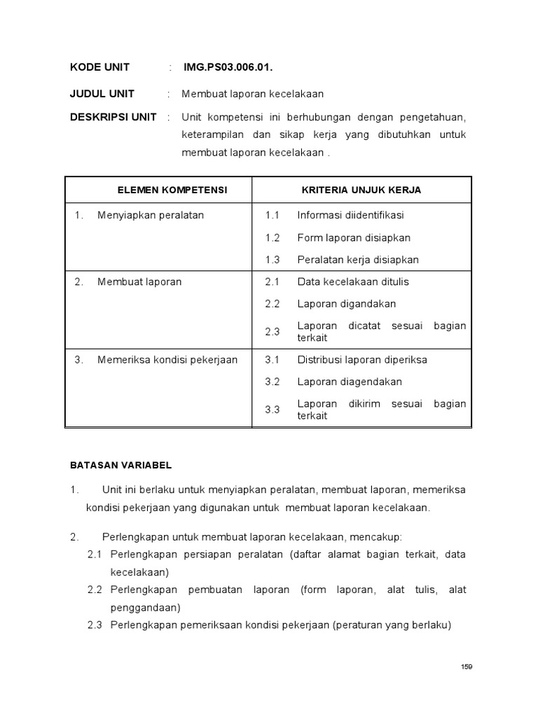 IMG - PS03.006.01. Membuat Laporan Kecelakaan | PDF