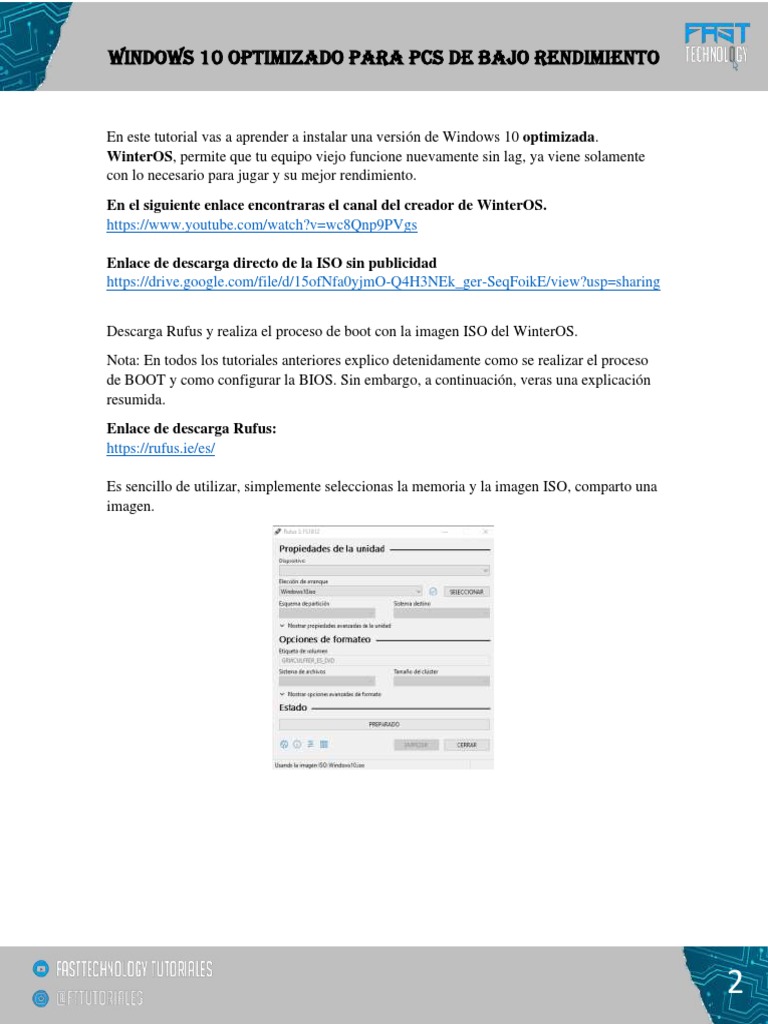 Window 10 Optimizado WinterOS | PDF