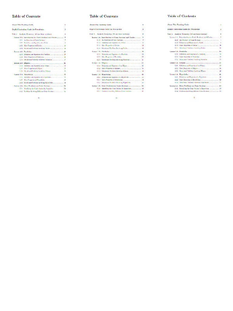 Precalculus Teaching Guide | PDF