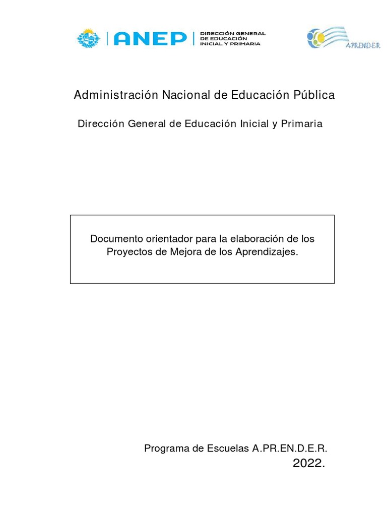 PMA-Mandela ANEP | PDF | Plan de estudios | Evaluación