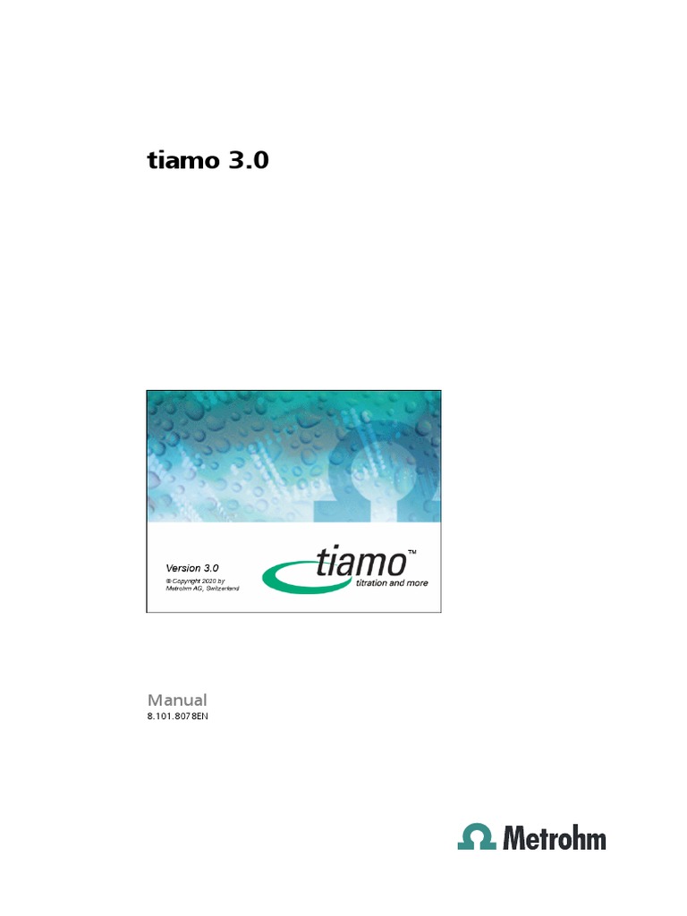 Tiamo 3.0: Manual | PDF | Databases | Information