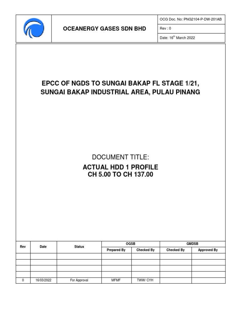 Actual HDD 1 Profile | PDF | Economic Sectors | Civil Engineering