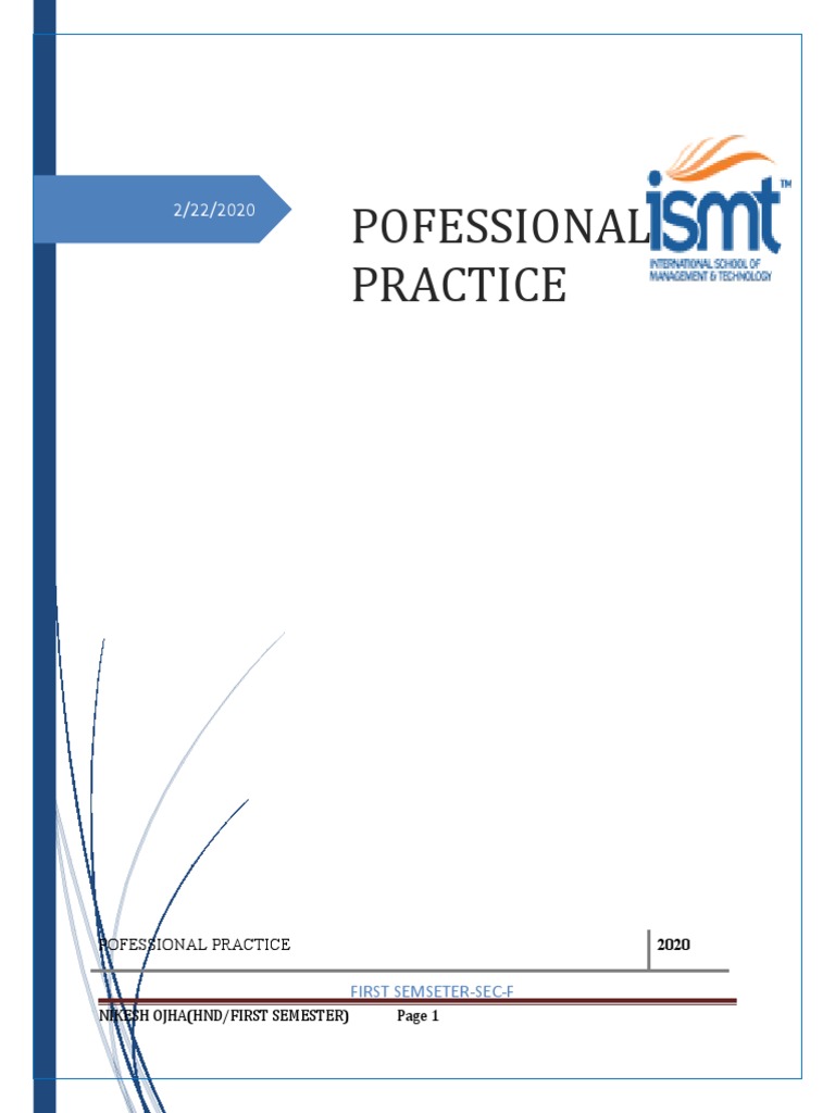 Professional Practice-Report | PDF | Communication | Professional Skills