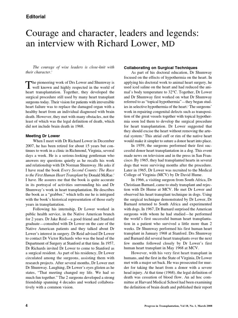 Courage and Character, Leaders and Legends: An Interview With Richard ...