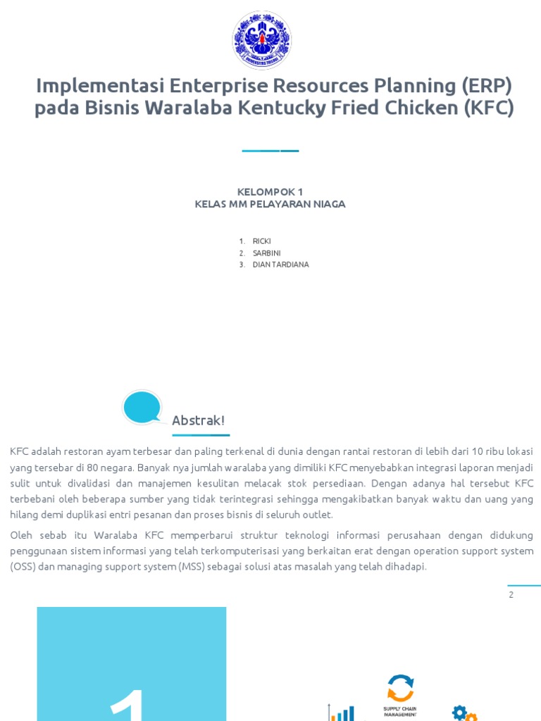 Kelompok 1 Implementasi ERP Pada KFC | PDF