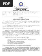 Research-Based Knowledge and Principles of Teaching and Learning | PDF ...