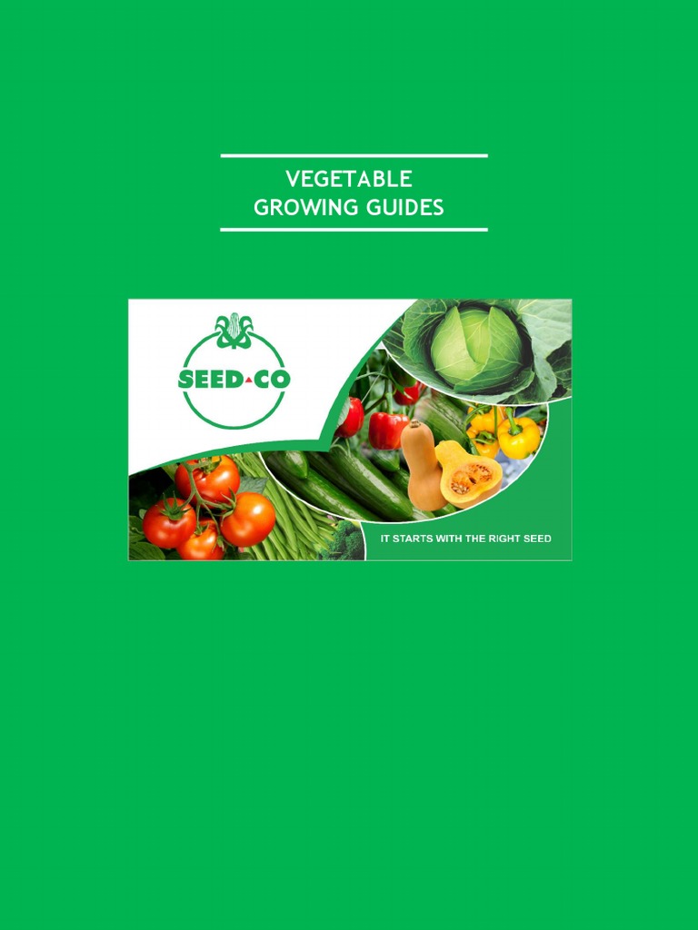 Vegetable Production Guides - Prime Seedco Booklet (2020) | PDF | Soil ...