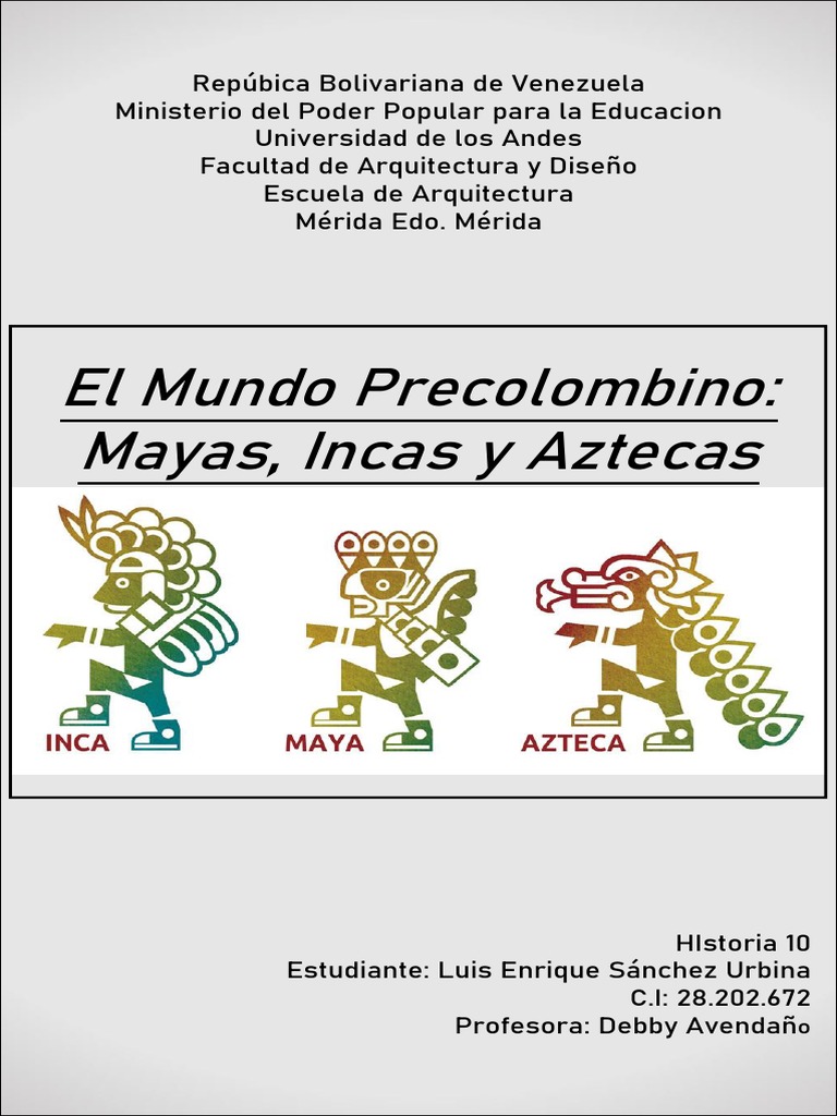 Análisis Gráfico El Mundo Precolombino | PDF | templo | Imperio Inca