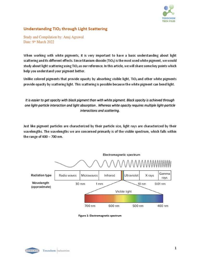 Understanding TiO2 Through Light Scattering | Download Free PDF ...