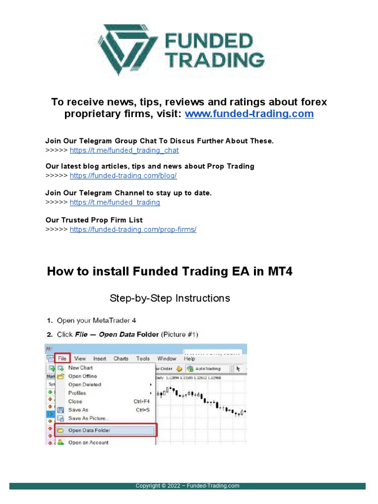 How To Install Funded Trading Ea In Mt4 To Receive News Tips Reviews