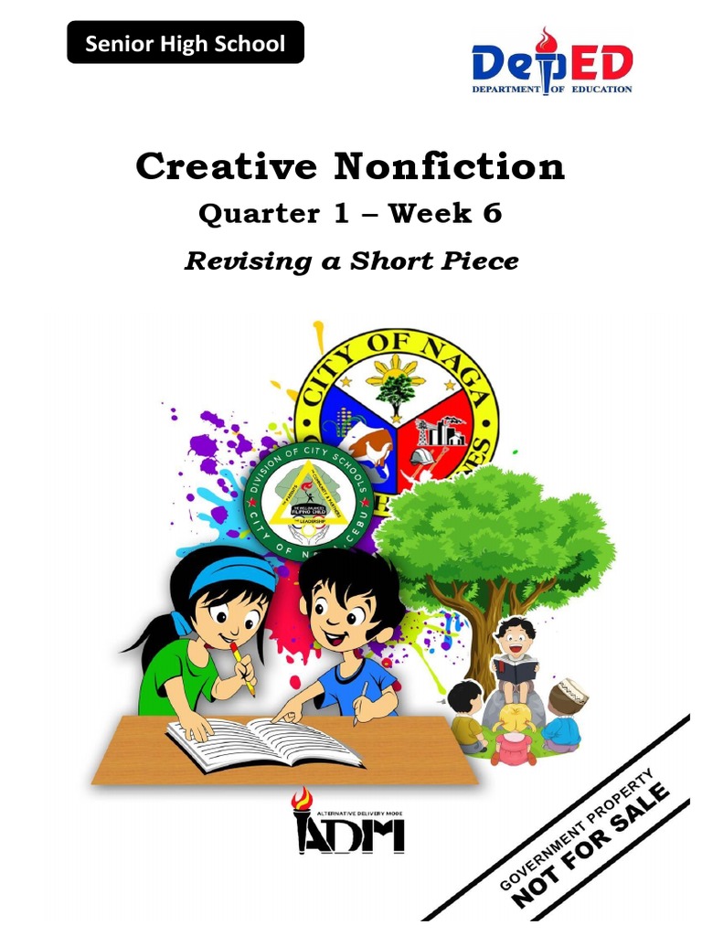 Creative Nonfiction: Quarter 1 - Week 6 | PDF | Proofreading | Learning