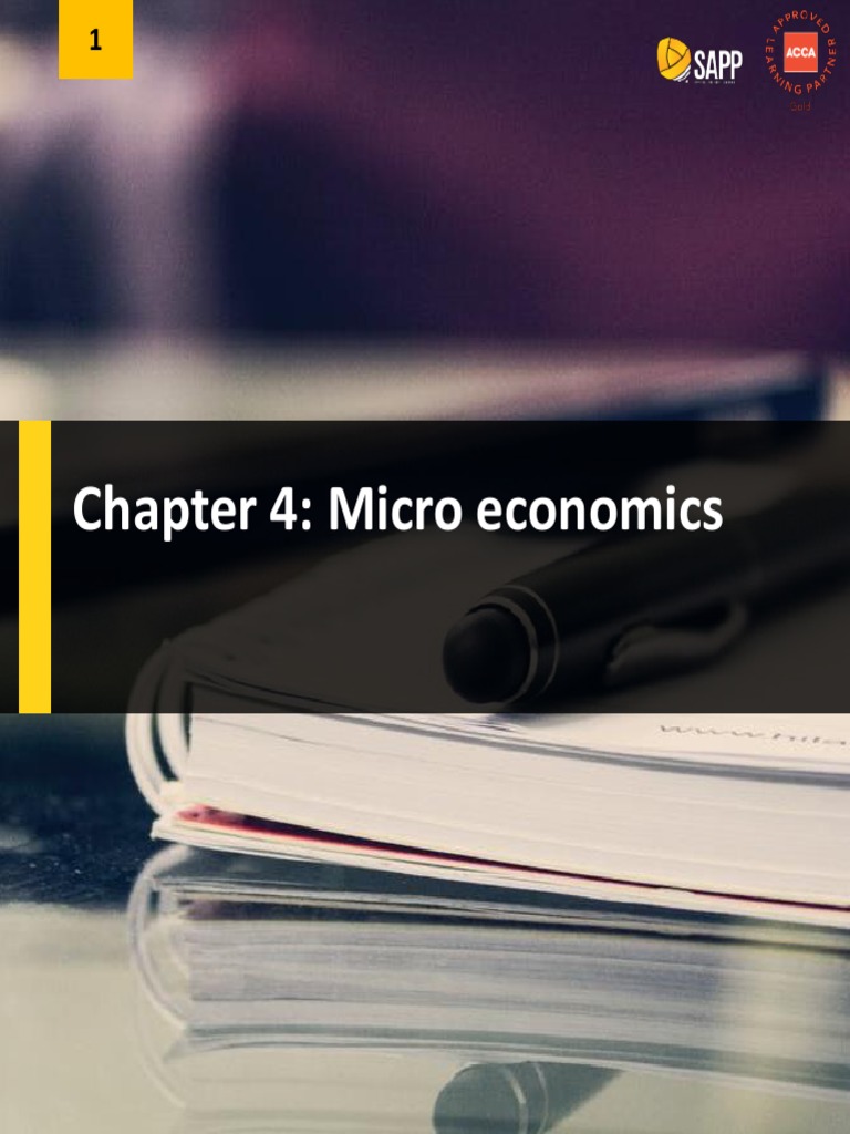 Chapter 4: Micro Economics | PDF | Supply And Demand | Microeconomics