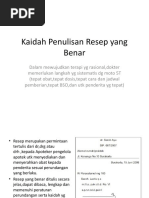 Cara Penulisan Resep Obat Dan Singkatan Dalam Resep | PDF