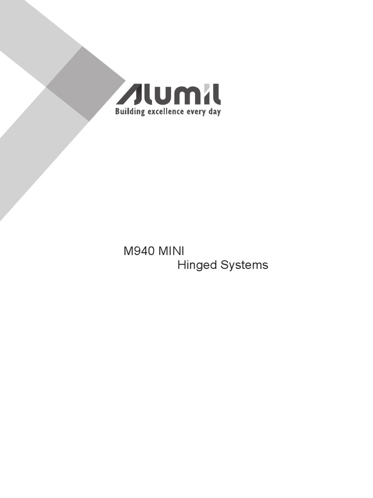 كتالوجات قطاعات الوميل m940 | PDF | Window | Materials
