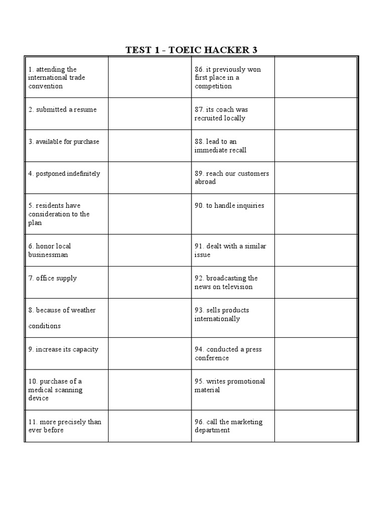 Day 9 - Vocabulary Check - RC - Hacker 3 - Test 1 | PDF | Fee | Economies