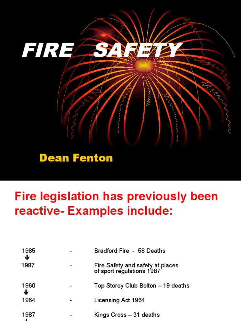 Fire Safety Presentation | PDF | Fires | Fire Safety