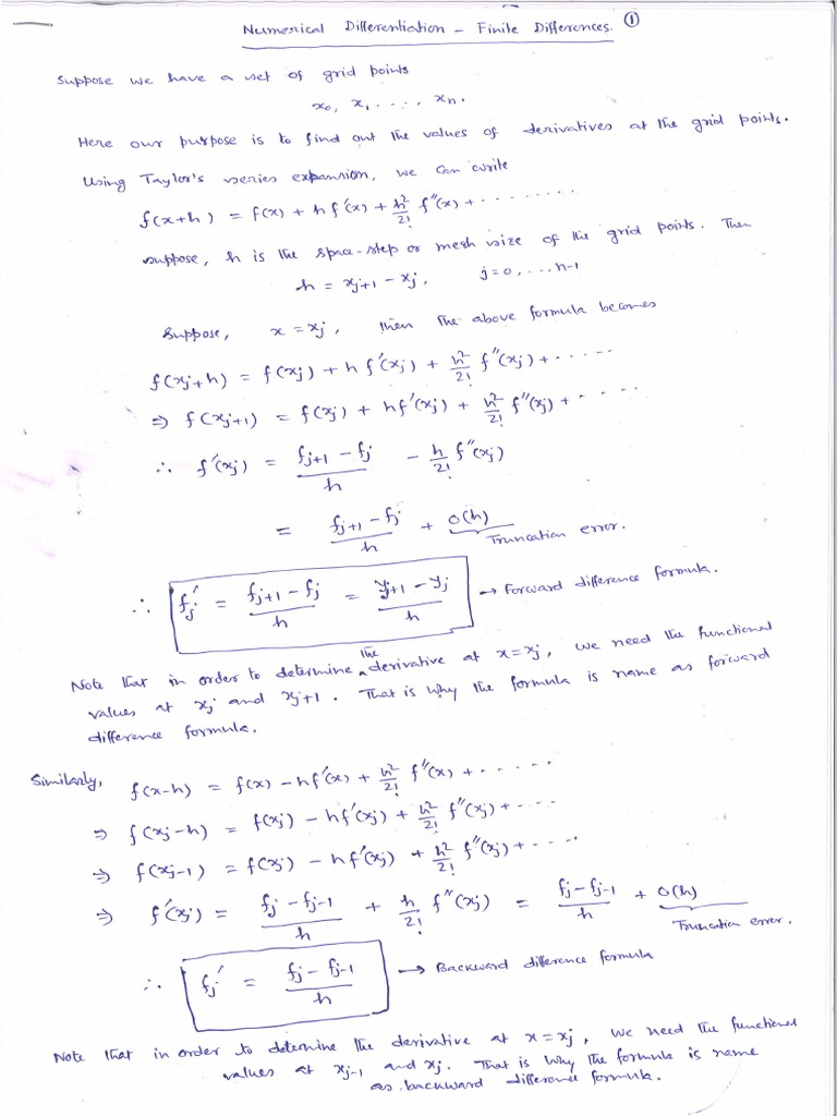 Numerical Differentiation and Integration | PDF Numerical Differentiation and Integration | PDF