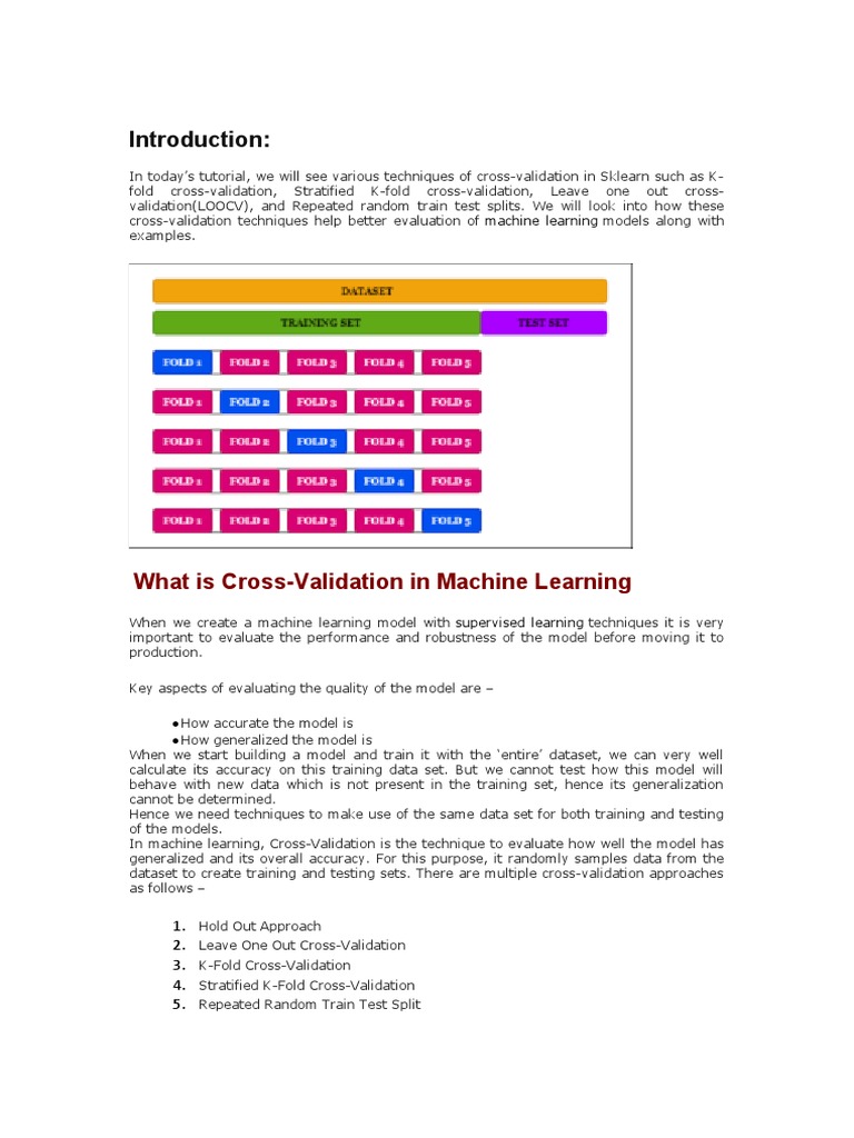 All Types of Cross Validation | PDF | Cross Validation (Statistics) | Stratified Sampling