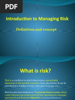 Introduction To Risk Management | PDF | Risk Management | Risk