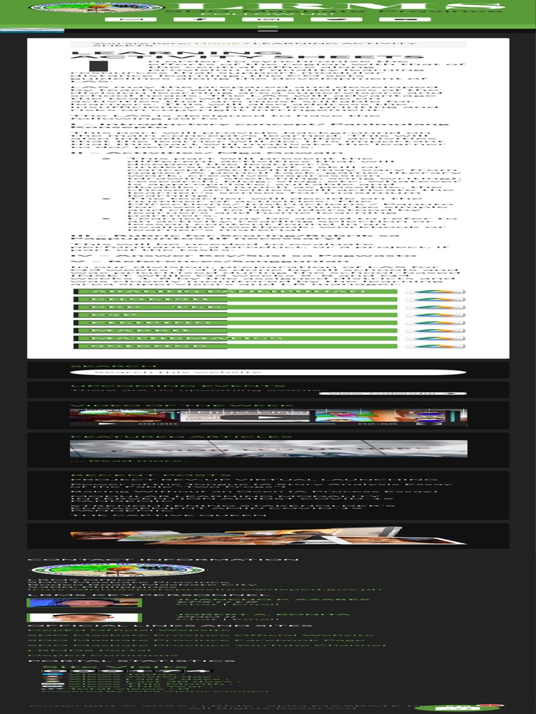 Learning Activity Sheets | PDF | Learning | Cognition