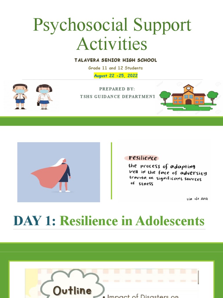 Psychosocial Support Activities DAY 1 | PDF