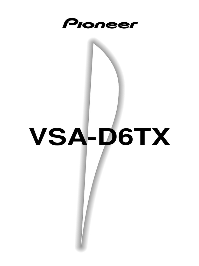 Manual Japon Vsa-D6tx 82087 | PDF