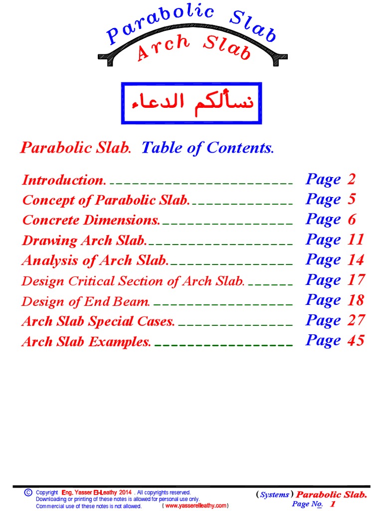 40 - (Systems) (13) Arch Slab (Parabolic Slab) | PDF | Computers