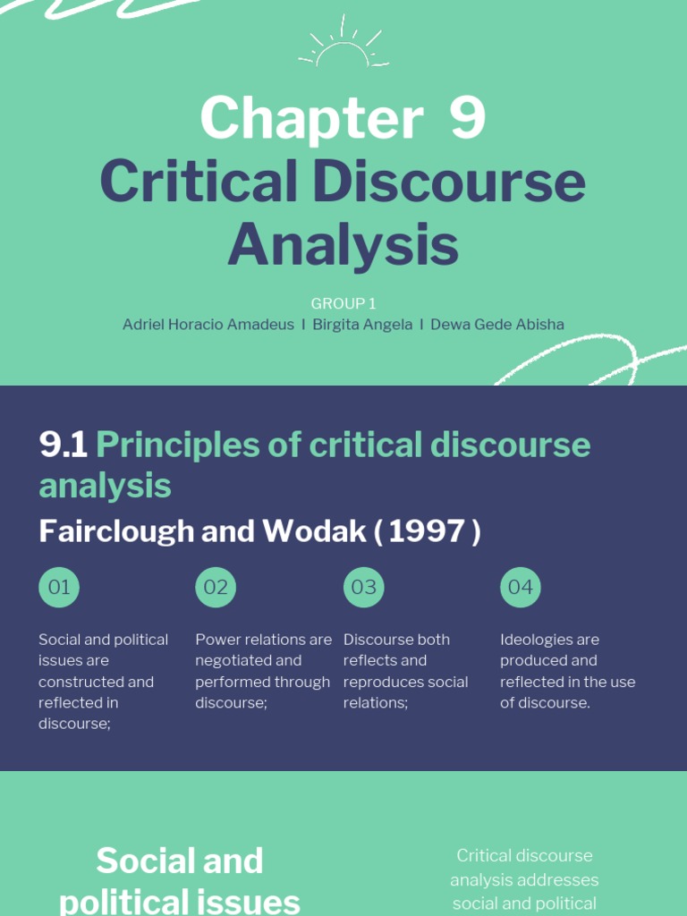 Critical Discourse Analysis Guide | PDF | Linguistics | Communication