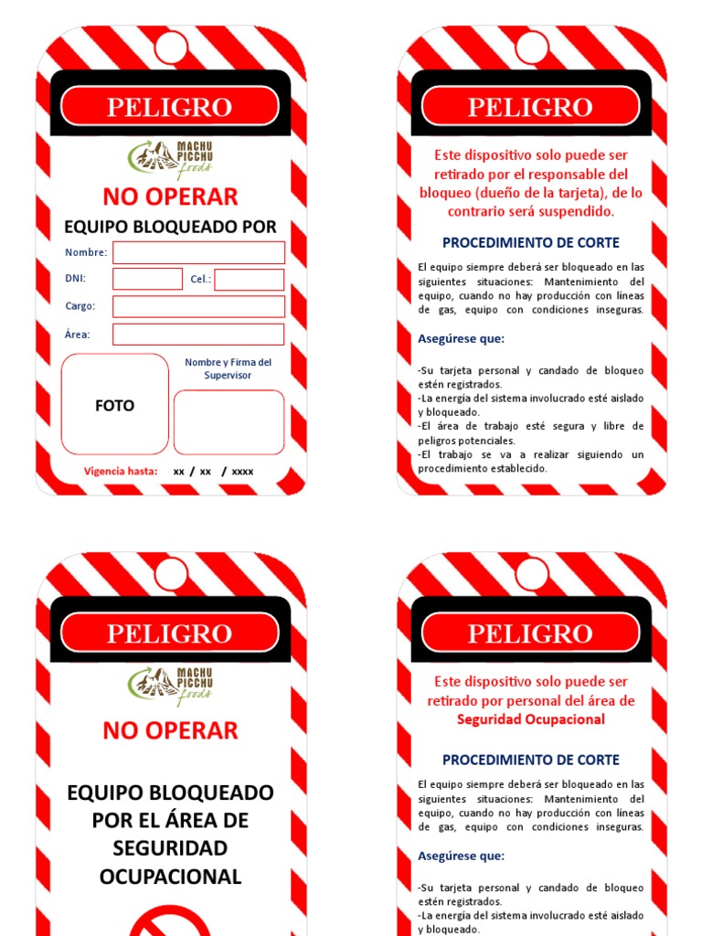 Tarjeta de Bloqueo | PDF