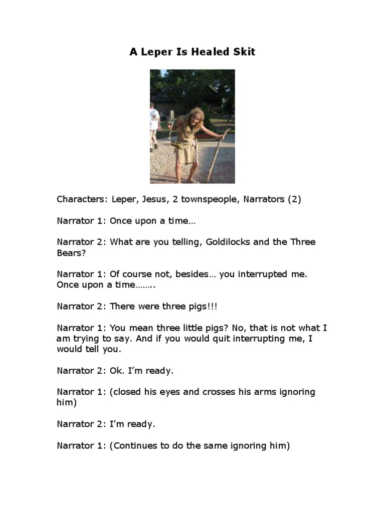 A Leper Is Healed Skit | PDF | Leprosy | Jesus
