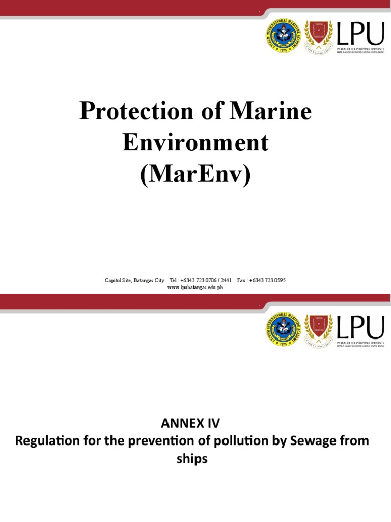 MARPOL Annex IV: Ship Sewage Regulations | PDF | Sewage Treatment | Sewage