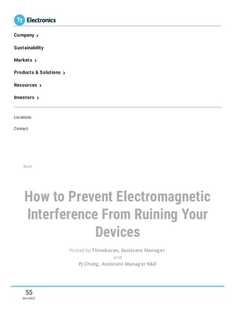 4 - How To Prevent Electromagnetic Interference From Ruining Your ...
