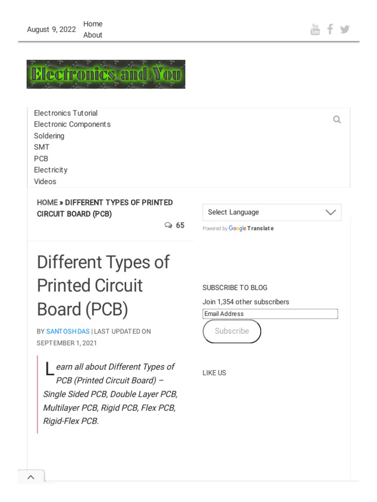 1 - Types of PCB - Different Types of Printed Circuit Board (PCB) | PDF ...