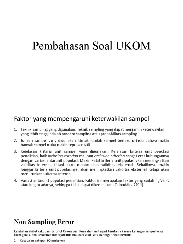 Pembahasan Soal UKOM | PDF