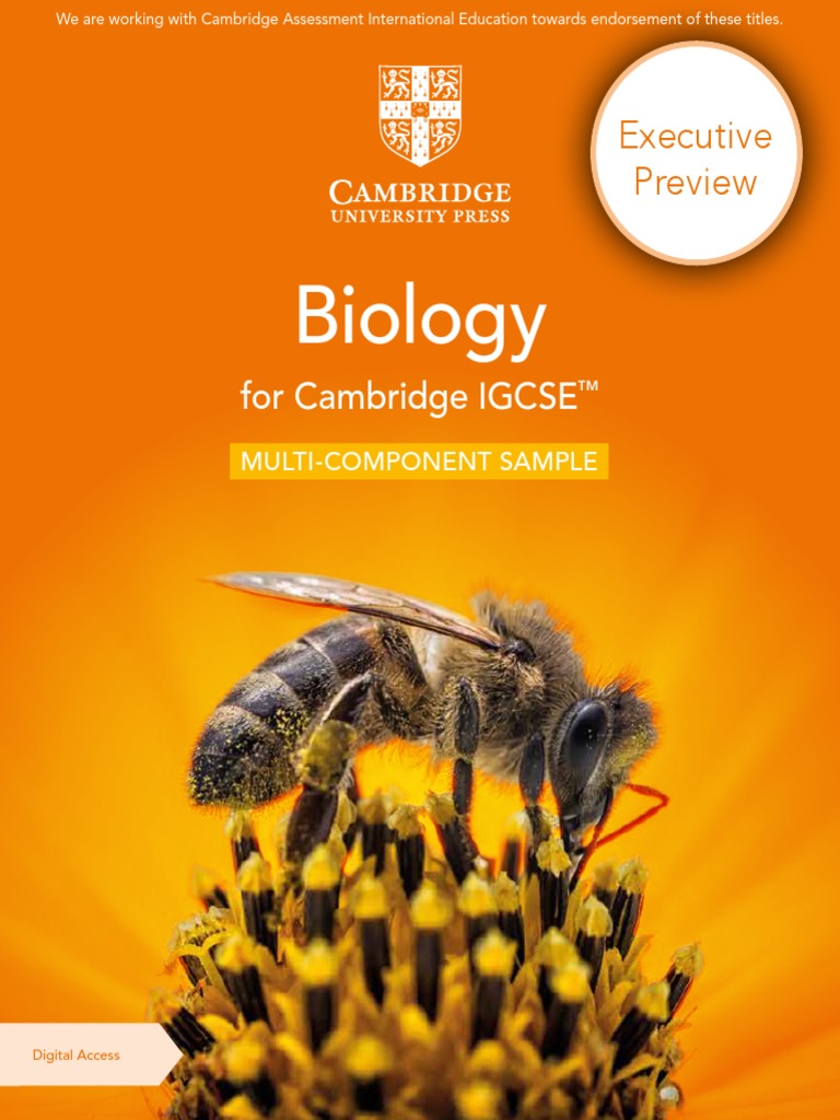 Cambridge IGCSE Biology Executive Preview - Digital | PDF | Organisms ...