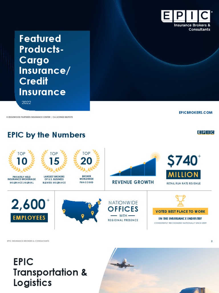 EPIC - Cargo Insurance2022 | PDF | Insurance | Cargo